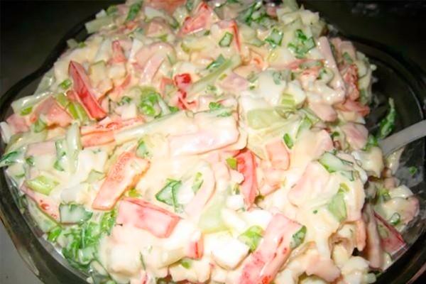 Do you know the salad that in Russia is called "Holiday in Berlin"? Try ...
