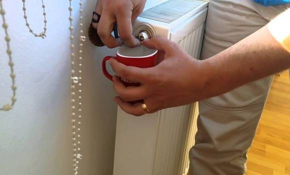 My husband does this to the radiators before every heating season. Don ...