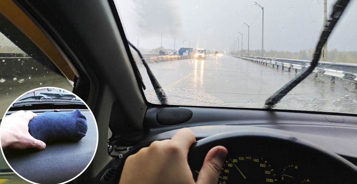 How to get rid of fogged car windows when it's raining? A simple trick ...