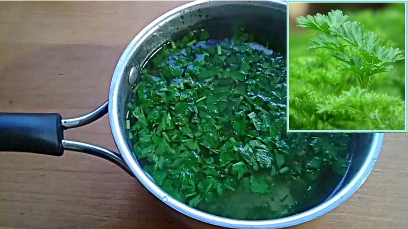 Every year, to lose a few kilos for my swimsuit I drink this parsley ...